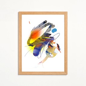 Martin Kafes33 Hirth | Obíhající ticho Rám: Černý, Velikost: 30 x 20 cm