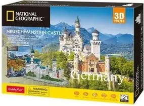 CubicFun Puzzle 3D  Zámek Neuschwanstein / 121 dílů / od 6 let