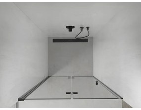 Mexen Lima skládací sprchové dveře 70 cm, Průhledné, Černá - 856-070-000-70-00