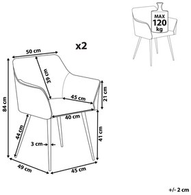 Set 2 ks jídelních židlí Jasminka (béžová). 1080536