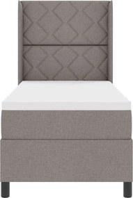 Postel s boxspringem s polštářem Taupe 200 x 80 cm textil 3341676
