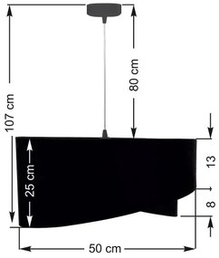 Lustr na lanku GALAXY 1xE27/60W/230V