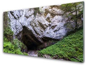 akrylový obraz Hora Jeskyně Příroda 125x50 cm