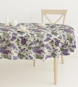 Ervi Gobelínový ubrus na stůl oválný - Šeříková elegance