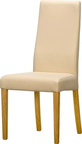 Casarredo - Komfort nábytek Dřevěná jídelní židle LUCERA, Novel výběr barev, (2ks) | barva: szy-dub-medový,potah: novel 09