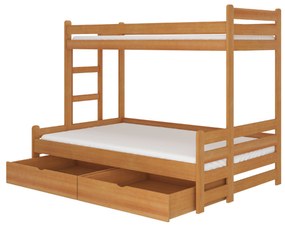 Patrová postel BENITO s nebesy Hlavní barva: Růžová, Obsahuje matraci: Ne