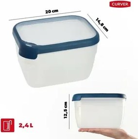 Curver Dóza na potraviny 2.4 l modrá
