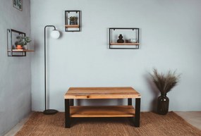 Wudboys Konferenční stůl THICK No.1 Barva kovu: Bílá, Dřevo: Dub lamino - dle vzorníku, Rozměr: 1100X600, moderní skandinávský styl