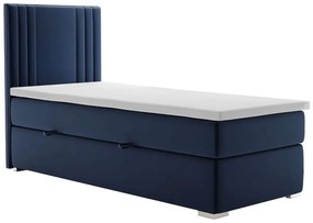 Luxusní jednolůžková postel TESA Krémová 80x200 cm Levá