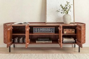 Designový TV stolek Zaxson 160 cm hnědé mango
