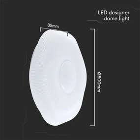 LED Stmívatelné stropní svítidlo LED/60W/230V 3000-6500K 50 cm bílá + DO
