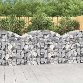 Klenutý gabionový koš 150 x 30 x 100/120 cm pozinkované železo 153445