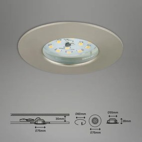 Briloner 7295-012- LED Stmívatelné koupelnové svítidlo ATTACH LED/6,5W/230V IP44
