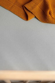 Sensillo Nepromokavé prostěradlo do postýlky Jersey Jednobarevná Barva: Šedá, Velikost: 140 x 70 cm