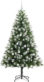 Umělý vánoční stromeček s umělým sněhem 300 LED Teplá bílá 3395445