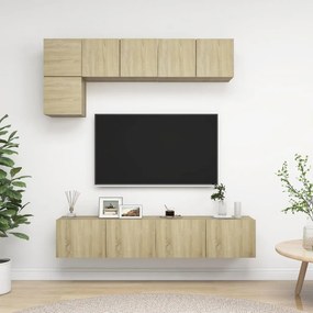 5dílný set TV skříněk dub sonoma kompozitní dřevo 3079008