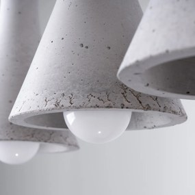 Sollux Lighting Závěsné svítidlo REA 3L beton