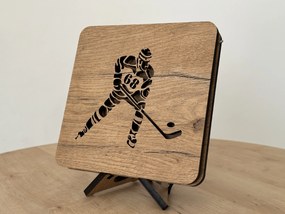 Li-Go "Hokejista" lampa 19x19cm provedení povrchu: dub světlý