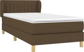 Box spring postel s matrací tmavě hnědá 80x200 cm textil 3126920
