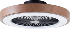 Brilliant G60060/09  Stmívatelné LED svítidlo SLIMLINE NATUR &amp; reverzn VENTILÁTOR + funkce LED