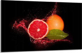 Skleněná ochranná deska na sporák 80x52 Grapefruit Do Kuchyně