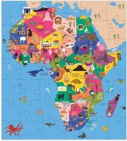 Mudpuppy Zeměpisné puzzle Mapa Afriky / 70 dílků / od 5 let