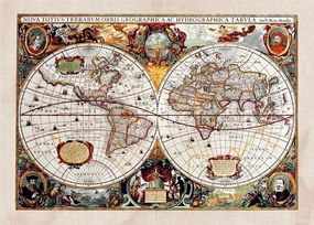 Fototapeta na míru Historická Mapa | Vliesová fototapeta na zed' | DFTNXXL0351