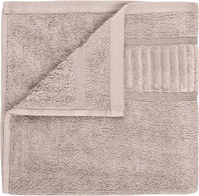 Gözze ručník, 50 x 100 cm, čistá bio bavlna, s bordurou a šňůrkovým poutkem, vysoká kvalita. (šedohnědá)