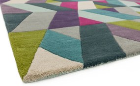 Barevný  koberec Mode Chevron Blue Green Rozměry: 70x200 cm