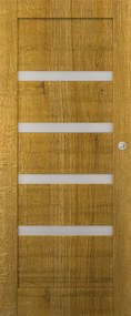 posuvné interiérové dveře do pouzdra EVORA model 4 Průchozí rozměr: 70 x 197 cm, Orientace dveří: Levé dveře, Dekor: Dub riviera