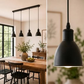 Brilagi - LED Lustr na lanku RIDDY 4xE27/60W/230V černá
