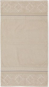 Pip Studio ručníky z bavlněného froté Soft Zellige, khaki (Luxusní ručníky z bavlněného froté v designu Soft Zellige v barvě khaki)