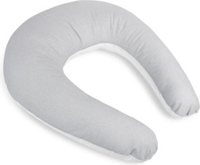 Bellatex Kojicí polštář s povlakem na zip po obvodu 180 cm Kostička šedá, bílá