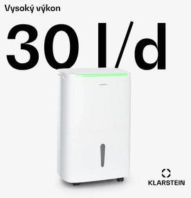 Klarstein DryFy Pro Connect Smart, Odvlhčovač vzduchu,  Wi-Fi, Kompresní, 30 l/d, 50–60 m², Bílý