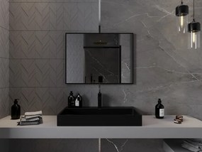 Mexen Loft koupelnové zrcadlo obdélníkové 80 x 60 cm, černý rám - 9852-080-060-000-70