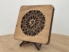 Li-Go "Mandala Aum" lampa 19x19cm provedení povrchu: dub světlý