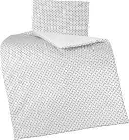Bellatex Peřinka a polštářek pro kojence Šedá,Bílá 75x100 cm, 42x32 cm