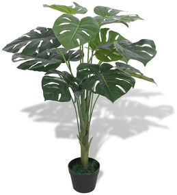 Umělá rostlina monstera s květináčem 70 cm zelená