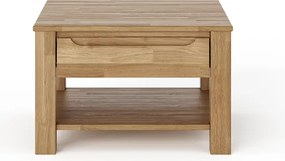 Massivo.cz Konferenční stolek Winten 1SH, 70x70 cm, dub, masiv - horní