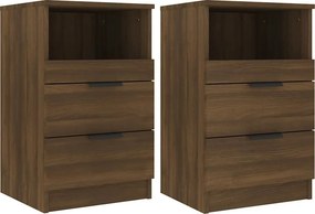 vidaXL Noční stolky 2 ks kompozitní dřevo [856845] Barva: dub artisan