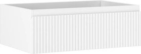 Mexen Rivel, koupelnová skříňka pod umyvadlo 70 cm, 1 zásuvka, drážkovaná, bílá matná, 91A20-07023-1-BF01