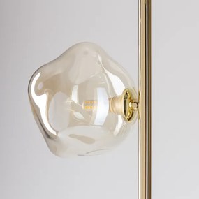 BRILAGI - Stojací lampa VULCANO 3xG9/8W/230V zlatá/kouřová béžová
