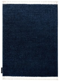 Dywany Łuszczów, Kusový koberec Berber 9000 navy, 240x330, modrá, obývací pokoj