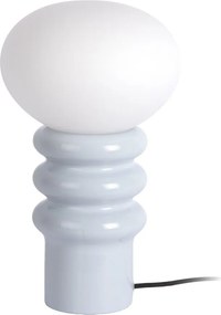 Světle modrá keramická stolní lampa (výška 33,5 cm) Catania Aro – Leitmotiv