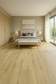 Beaulieu International Group, PVC podlaha - lino Domo 2155, na míru, šíře 2m,3m, hnědá, bez podkladu, koupelna