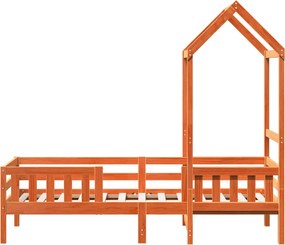 Rám postele se střechou voskově hnědý 75x190 cm masiv borovice 3282170