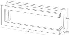 Bílý kovový stojan na přezůvky Line – YAMAZAKI