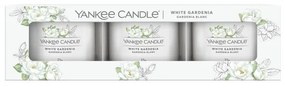 Yankee Candle Sada Votivní svíčky ve skle White Gardenia, 3 x 37 g