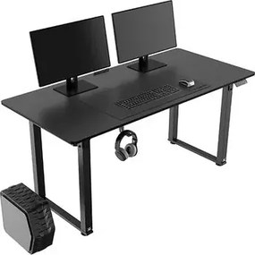 ULTRADESK Uplift černá / Herní stůl / 160 x 75 x 74 - 116 cm / nastavi
