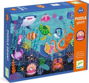 DJECO Puzzle Tactilo sea 24+8 dílků